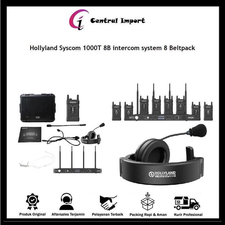 Jual Hollyland Syscom 1000T 8B Intercom System 8 Beltpack Original | Shopee Indonesia