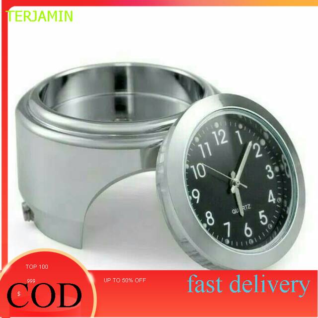 Jual Jam Motor Stainless stell Water Proof jam stang motor chrome besi ...