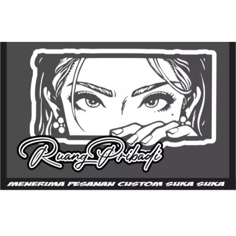 Jual STICKER CUTTING GAMBAR DENGAN KATA-KATA UNTUK KACA PINTU PICKUP TRUCK MOBIL DLL | Shopee ...