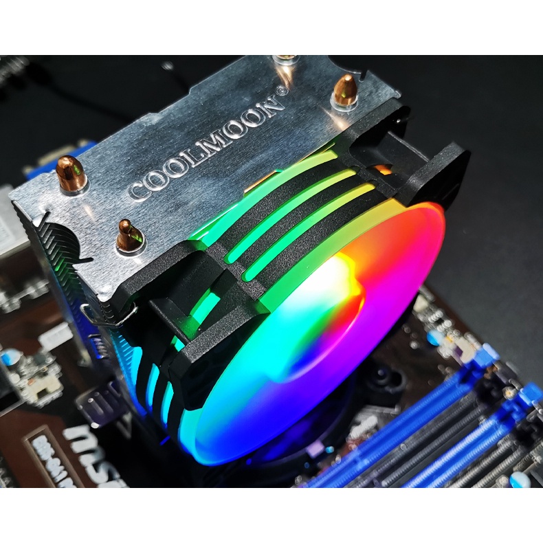 Jual FAN CPU COOLER RGB COOLMOON P2 - INTEL&AMD | Shopee Indonesia