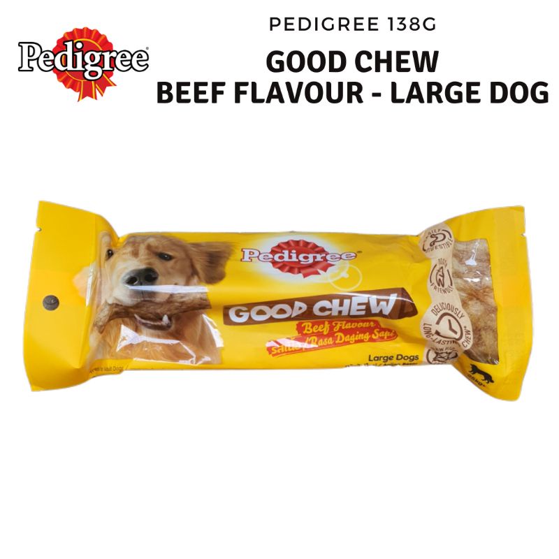 Jual Pedigree GOOD CHEW 138gr Gigitan Anjing Large Besar dengan berat ...