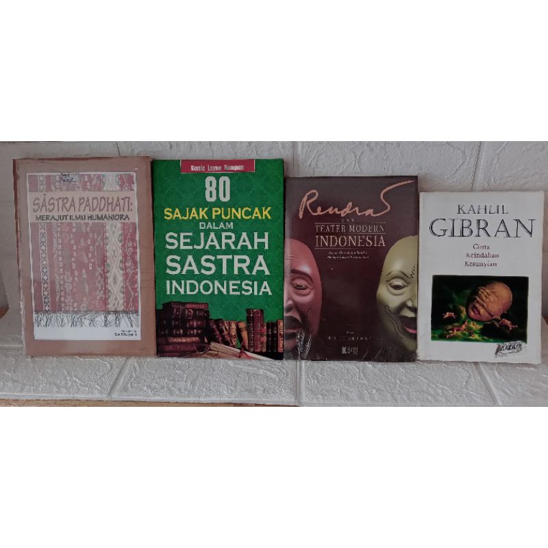 Jual BUKU NOVEL SASTRA / KAHLIL GIBRAN / TEATER MODERN / SASTRA / SEJARAH / RENDRA DAN TEATER ...