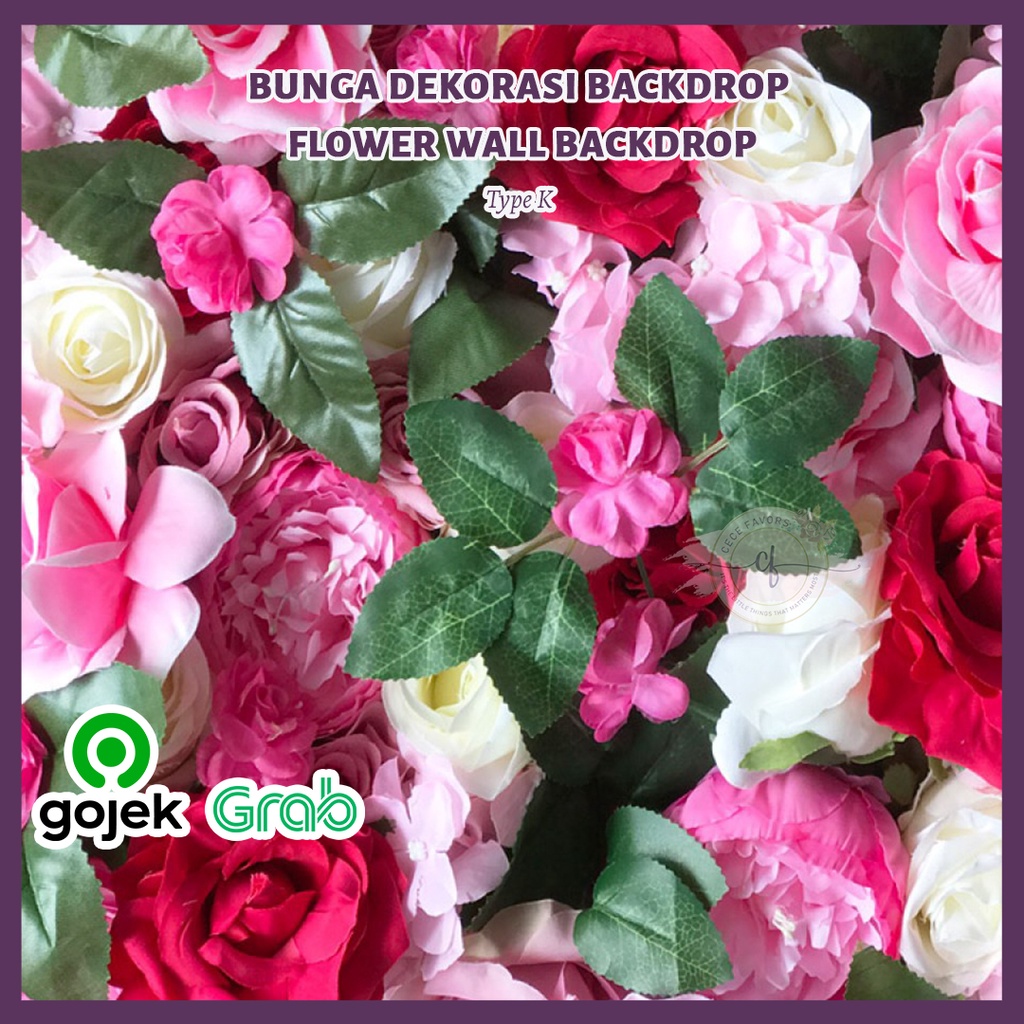 Jual Bunga Hias Bunga Dekorasi Backdrop Flower Wall - Type K | Shopee ...