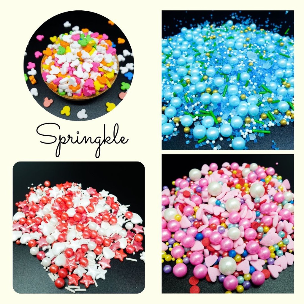 Jual Sprinkle 50gr / Aneka sprinkle / Sprinkle Mutiara | Shopee Indonesia
