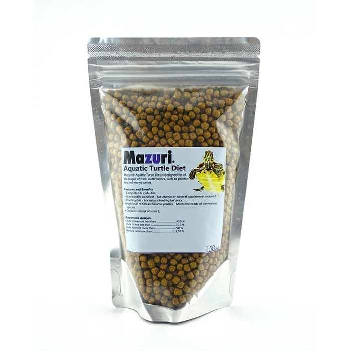 Jual Mazuri Aquatic Turtle Diet 150gr 500gr Pelet Kura Air RES Damer ...