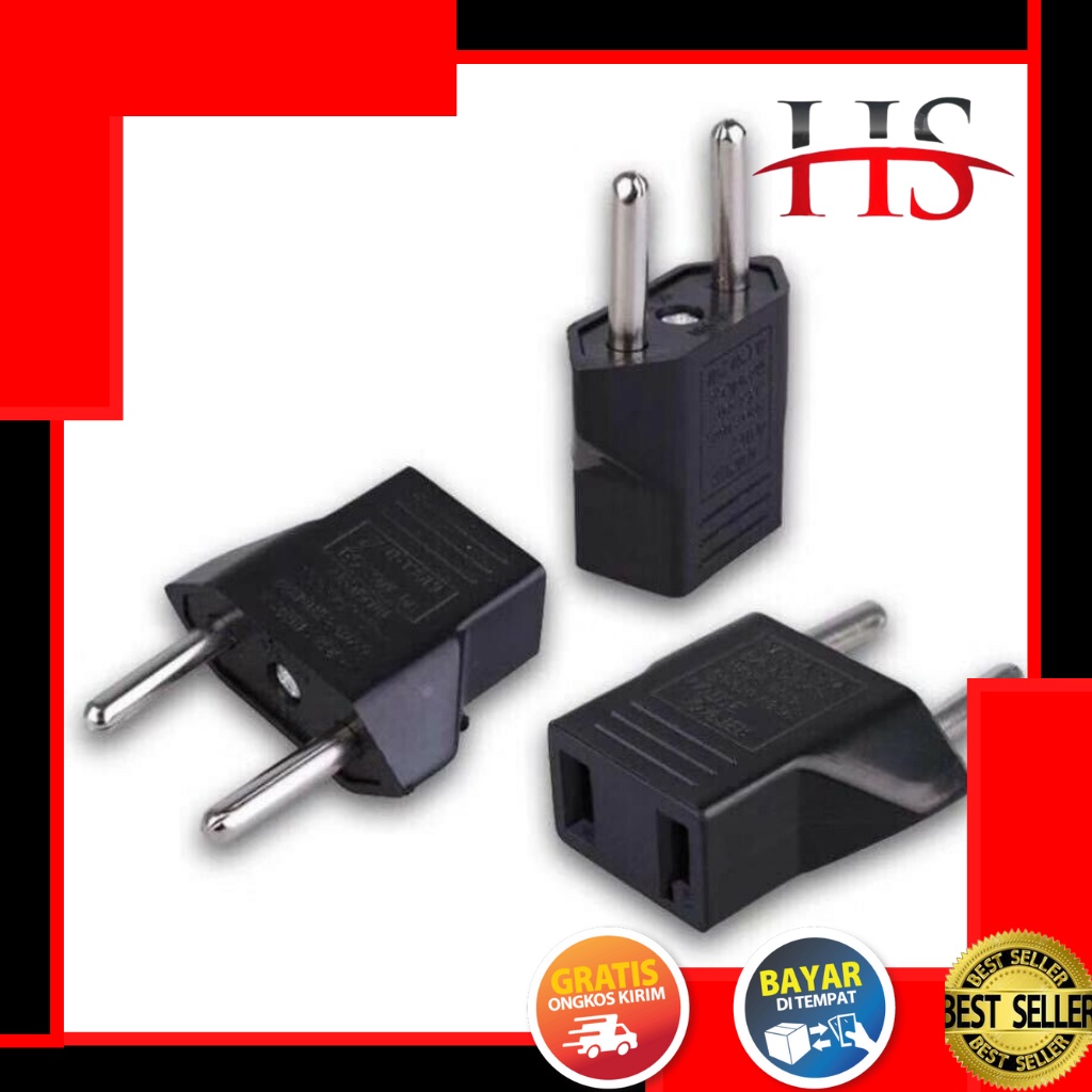 Jual OVER STEKER PIPIH GEPENG KE BULAT ADAPTER SAMBUNGAN COLOKAN ...