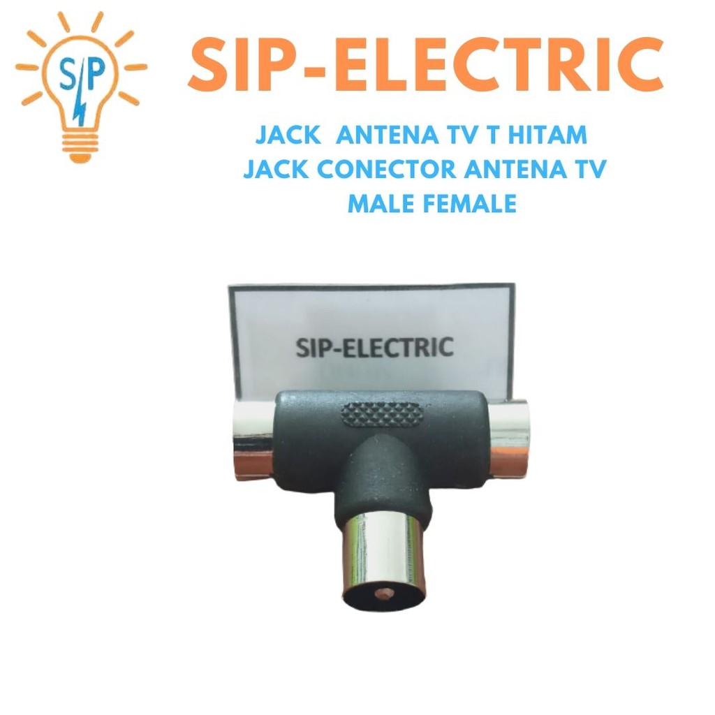 Jual Jack Antena Tv T Hitam / Jack Conector Antena Tv Male Female ...