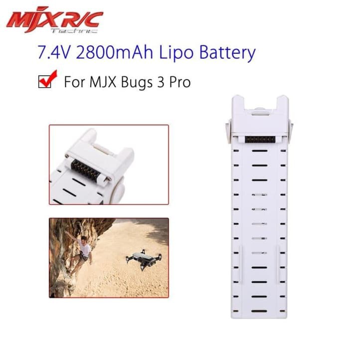 Jual MNB085 Baterai Mjx Bugs 3 Pro 7.4V 2800 mAh Li-po Original B3 Pro | Shopee Indonesia