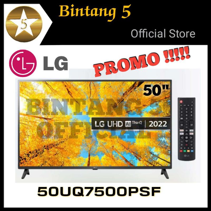 Jual LG SMART TV 50 INCH 50UQ7500 UHD 4K DIGITAL TV 50" 50UQ7500PSF NEW ...