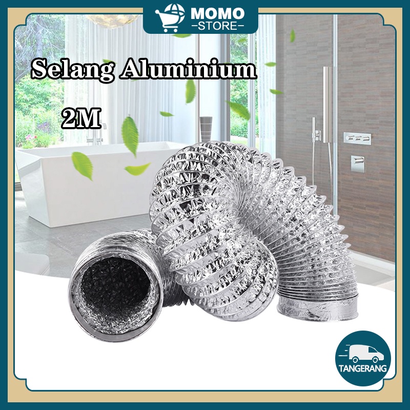 Jual 丨Dua Lapisan丨2M 4inci Saluran Ventilasi Aluminium/Selang Aluminium ...