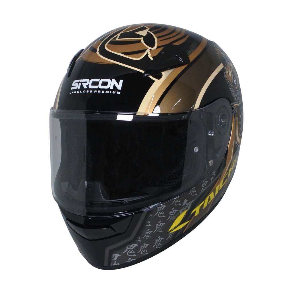 Jual Cargloss SIRCON TAICHI Helm Full Face - Oni Deep Black | Shopee ...