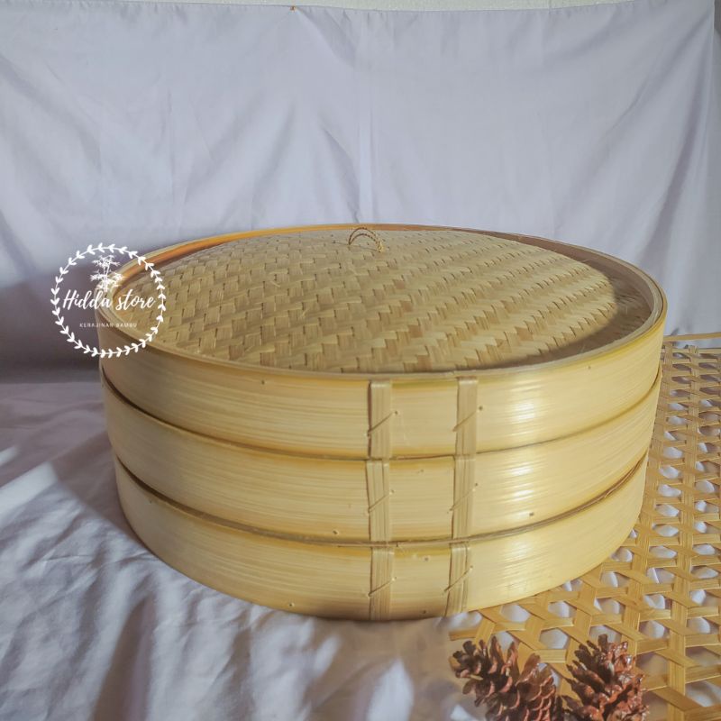 Jual klakat bambu 50 cm | kukusan dimsum | klakat dimsum | Shopee Indonesia