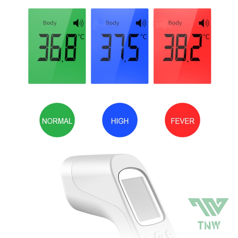 Jual TNW Thermogun Termometer Suhu Tubuh Digital Termometer Inframerah ...