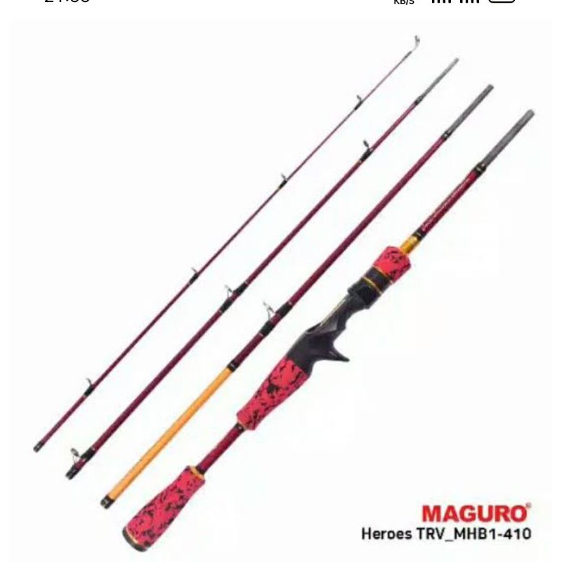 Jual Joran Maguro HEROES TRV | Sambung 4 | Travel Rod | Ujung Joran | Baitcasting | Spinning ...