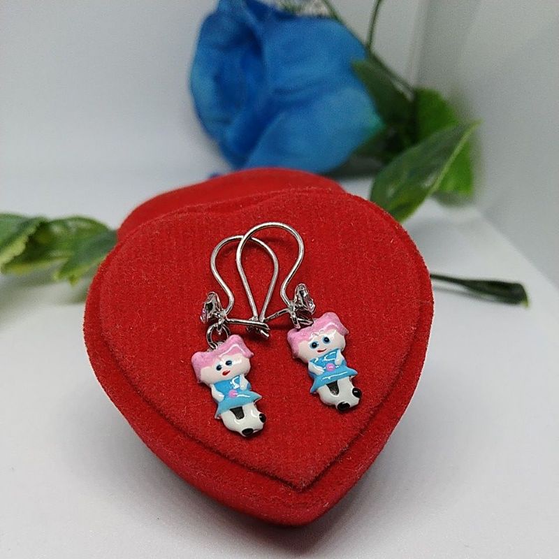 Jual Anting Kait Desy Anak Gambar Boneka, Perak Asli 925, Dilapiskan ...