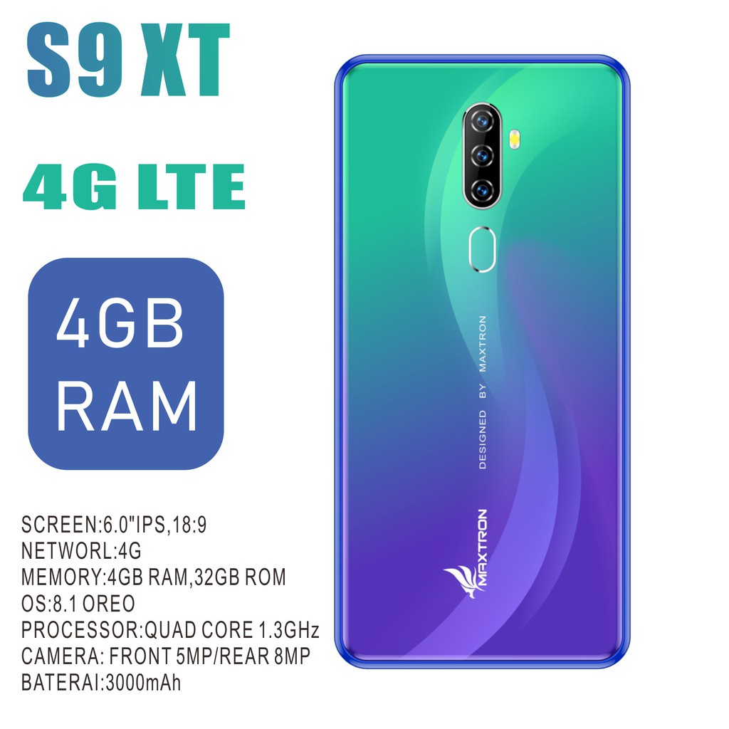 Jual Maxtron S9 XT 4/32 RAM 4GB Garansi Resmi | Hp Murah Bagus | Shopee ...