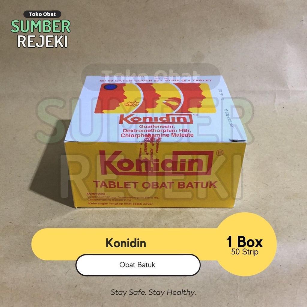 Jual Konidin 1 Box @50 Strip x 4 tablet | Shopee Indonesia