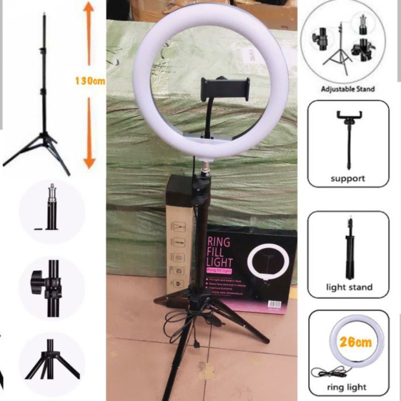 Jual Ring Light LED Plus Light Stand Murah | Shopee Indonesia