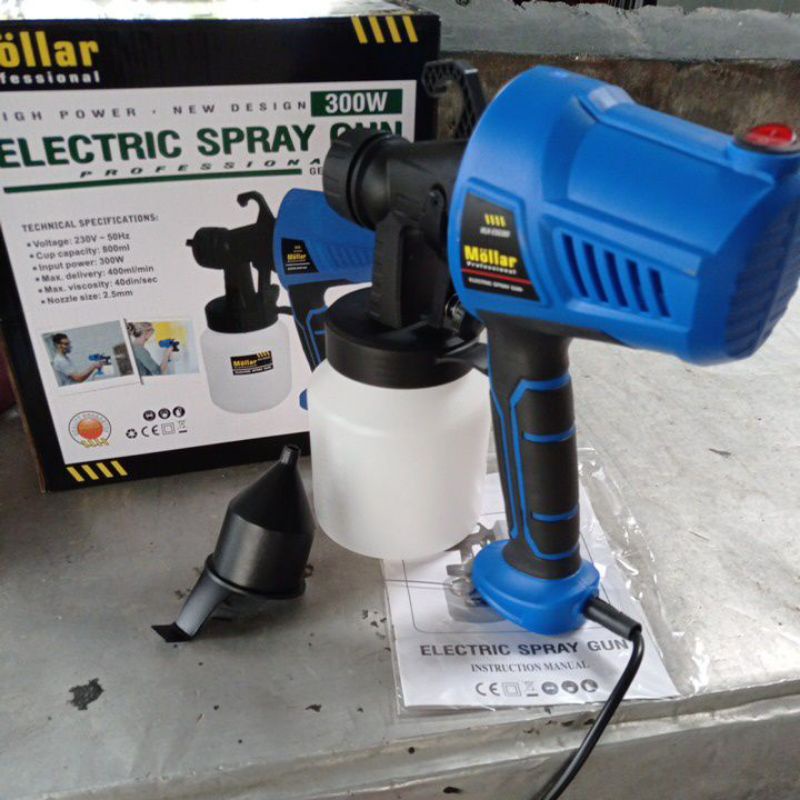 Jual MOLLAR ESG300 spray gun elektrik cat semprot sprayer listrik ...