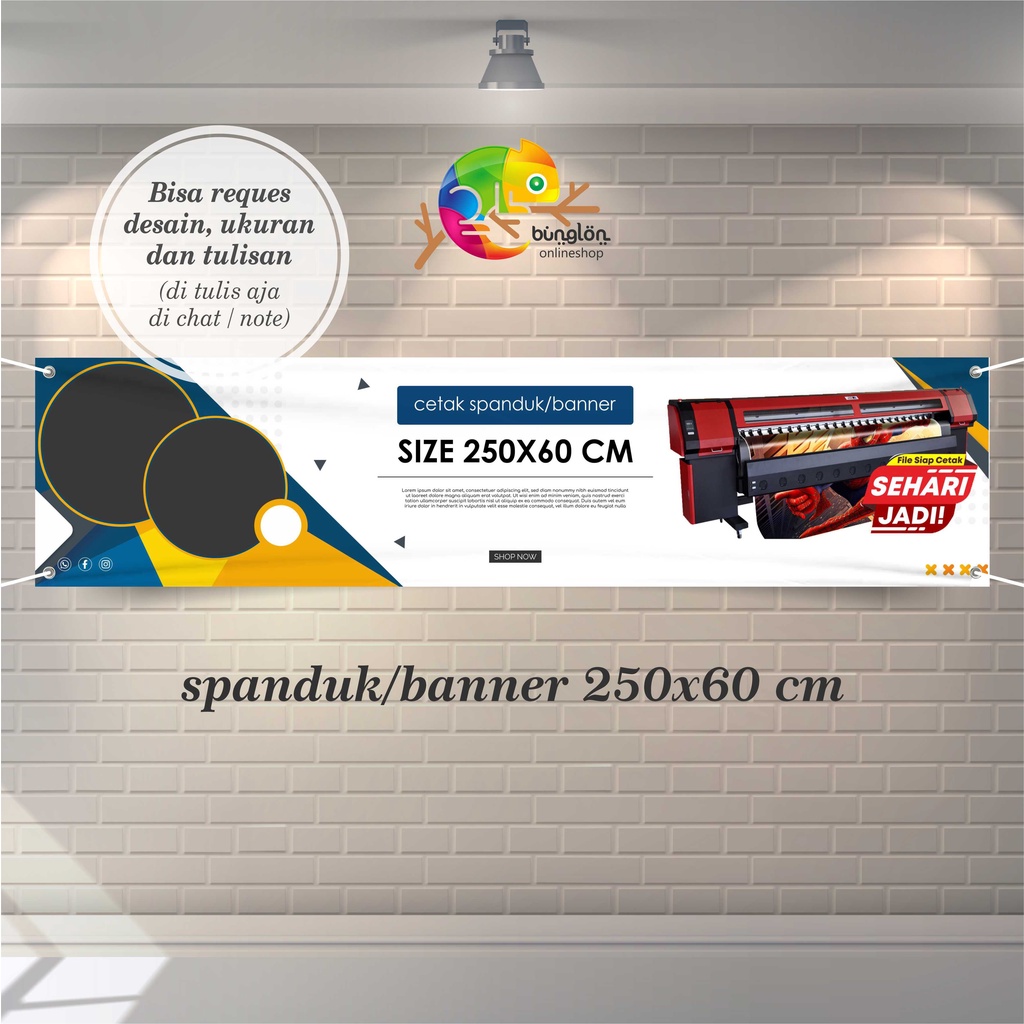 Jual Size 250x60 Cm Cetak Spanduk Banner Custom Resques Desain, Ukuran & Tulisan | Shopee Indonesia