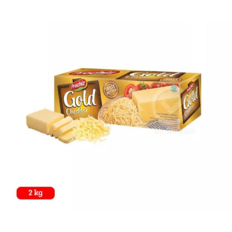 Jual KEJU PROCHIZ GOLD CHEDDAR 2kg & Keju my chiz 2kg | Shopee Indonesia