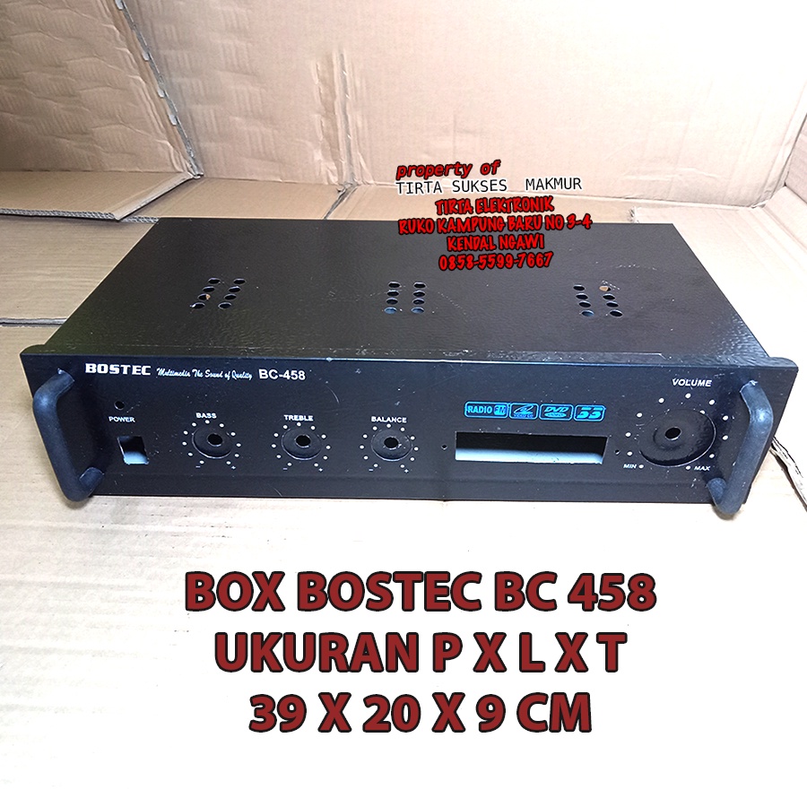 Jual BOX POWER AMPLIFIER SOUND SYSTEM USB BC 458 BOSTEC | Shopee Indonesia