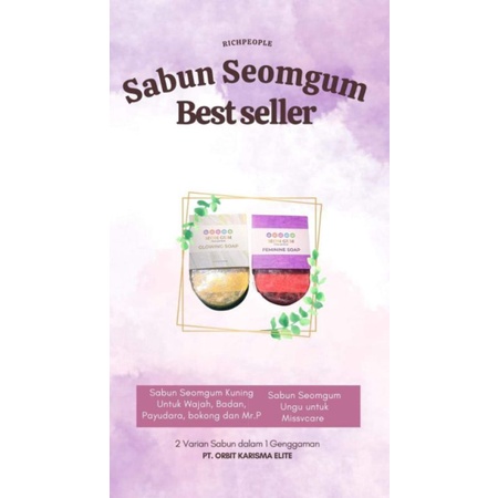 Jual sabun seomgum viral /sabun miss v/ sabun badan/ sabun wajah ...