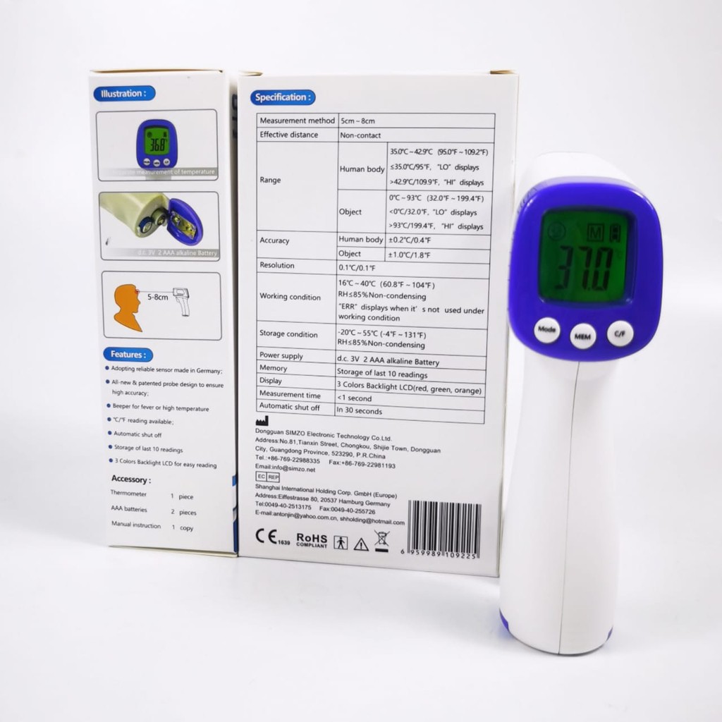 Jual THERMOMETER INFRARED SIMZO | Shopee Indonesia