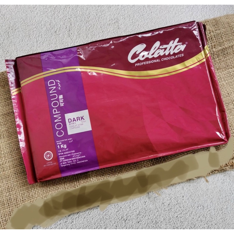 Jual COLATTA Chocolate compound Dark 1 kg, Repack 200gram | Shopee ...