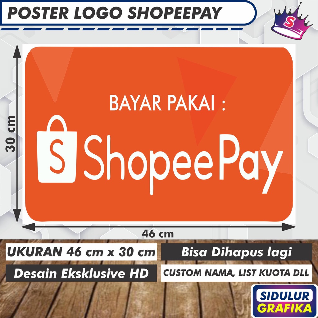 Jual Cetak poster A3 informasi logo ShopePay | Shopee Indonesia