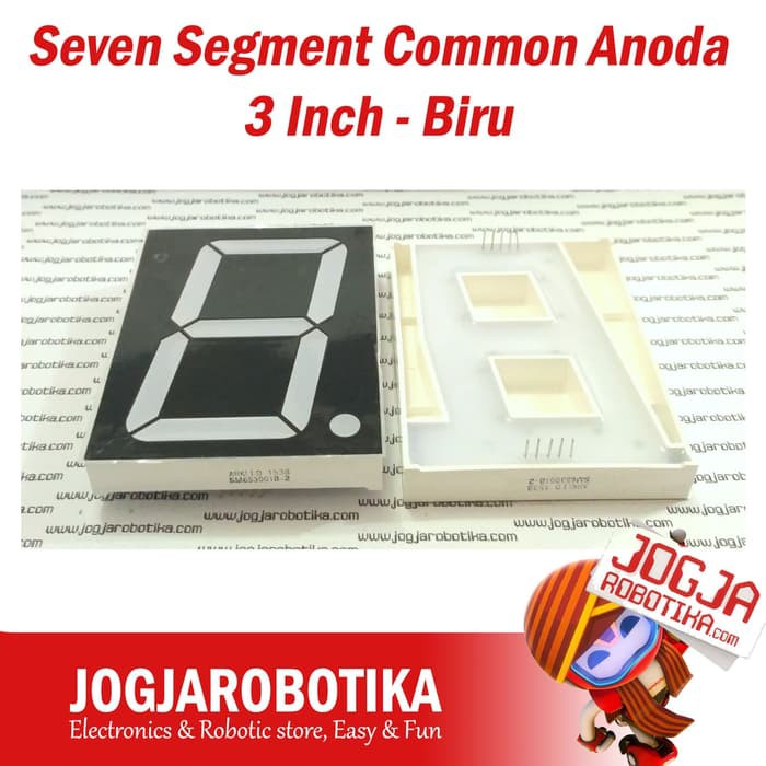 Jual Seven Segment Common Anoda Un E 19 3 Inch Biru Shopee Indonesia