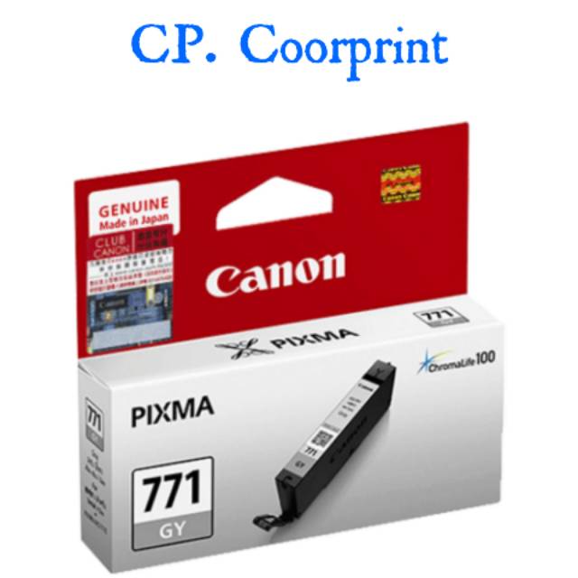 Jual TINTA CANON CLI-771 GRAY ORIGINAL | Shopee Indonesia
