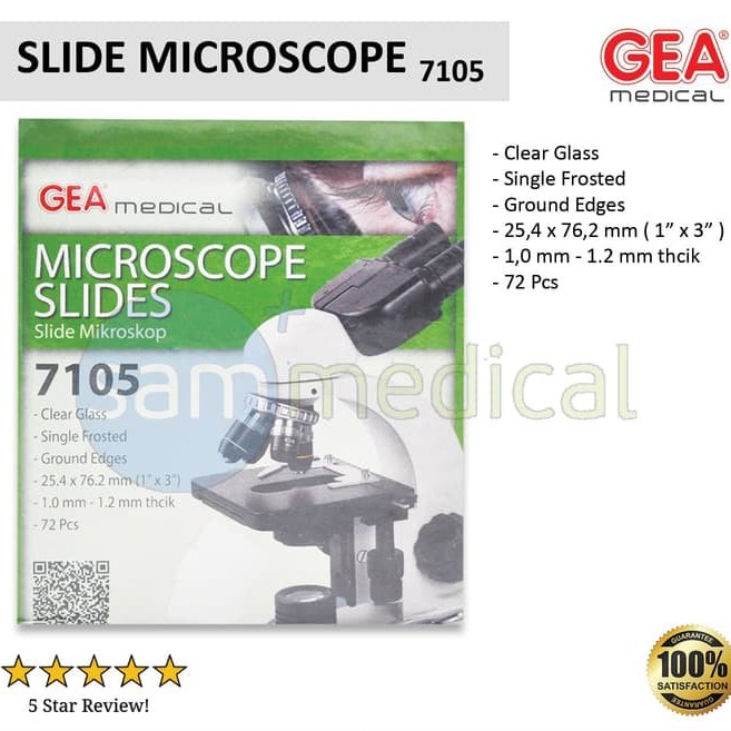 Jual GEA OBJEK GLASS 7105 Object Glass Microscope Slide Kaca Objek ...