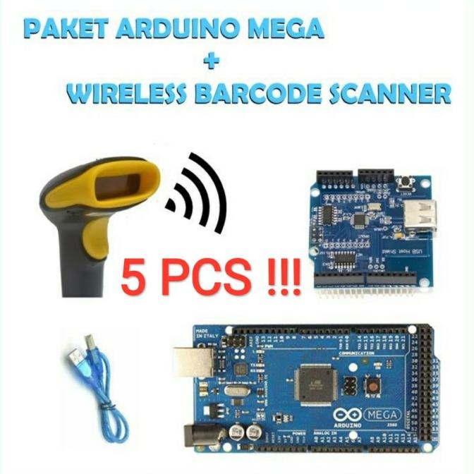Jual Paket 5 Pcs Arduino Barcode Scanner Wireless Modul Komponen ...