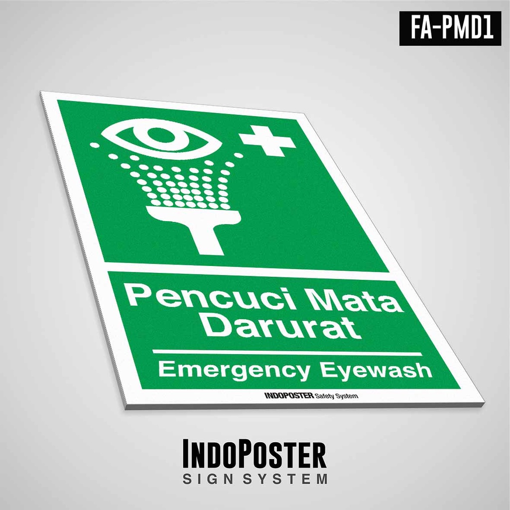Jual Safety Sign Rambu K3 PVC ISO Pencuci Mata Darurat Emergency ...
