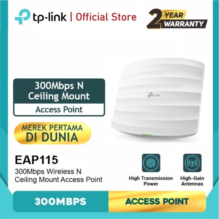 Jual TP-LINK EAP115 300Mbps Wireless Router Mode Access Point | Shopee ...