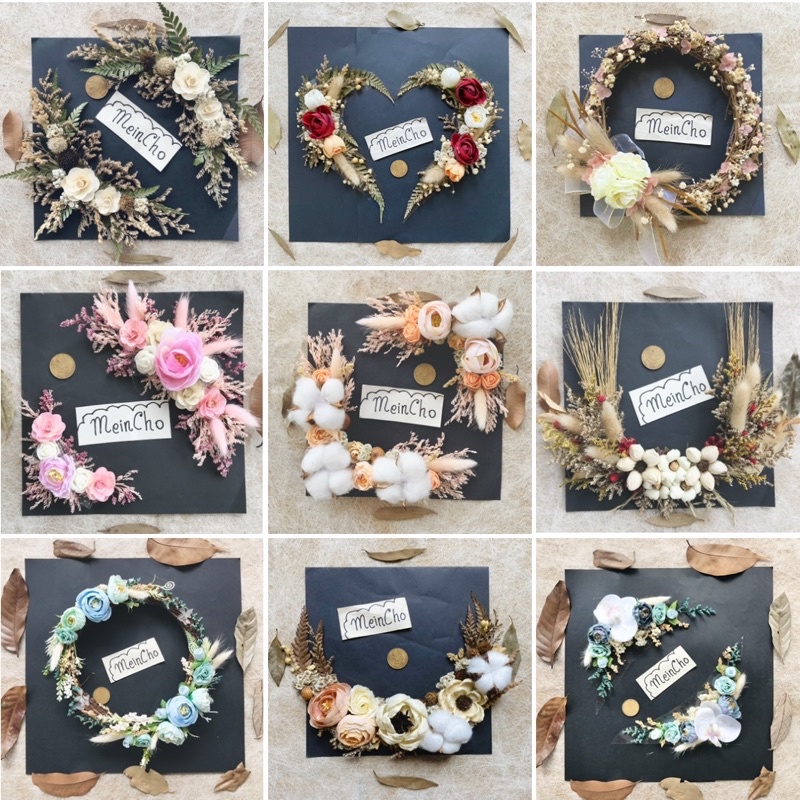 Jual CUSTOM Bunga Kering Isian Filler 3D PREMIUM Frame Mahar Rustik ...