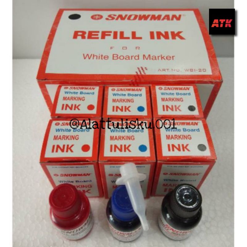 Jual TINTA SPIDOL WHITEBOARD SNWOMAN / SNOWMAN WHITE BOARD MARKING INK ...