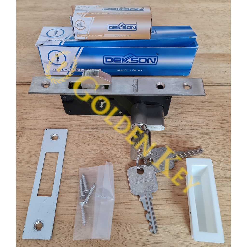 Jual Paket Set Bodi Kunci Pintu Sliding Geser Dekkson Dekson MTS SLD ...