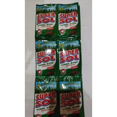 Jual SUPER SOL KARBOL SACHET 1 RENCENG ISI 12 SACHET X 25 ML | Shopee ...