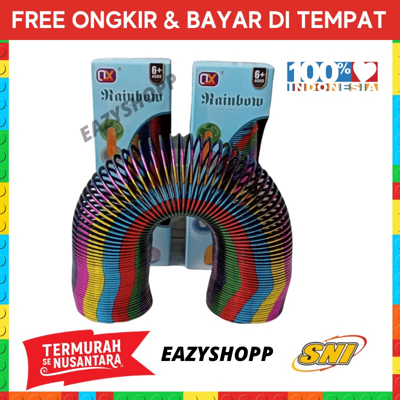 Jual Mainan Rainbow Magic Spring Per Pegas Spiral Jumbo Edukasi Anak ...