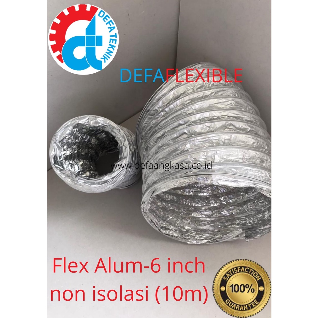 Jual Defa Flexible Duct / Flexible Duct 6 inch / Alumunium non isolasi | Shopee Indonesia