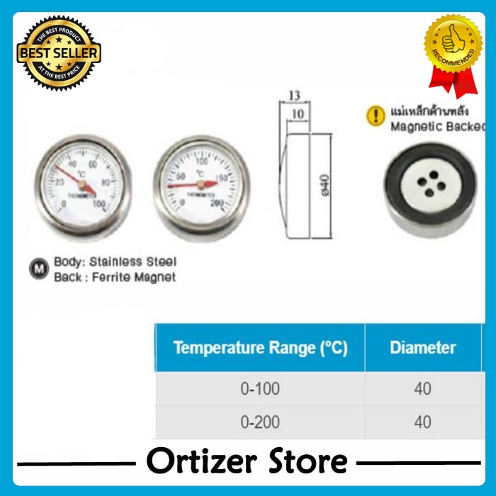 Jual Promo Magnet Thermometer Mold Termometer Magnetic Molding Termo ...