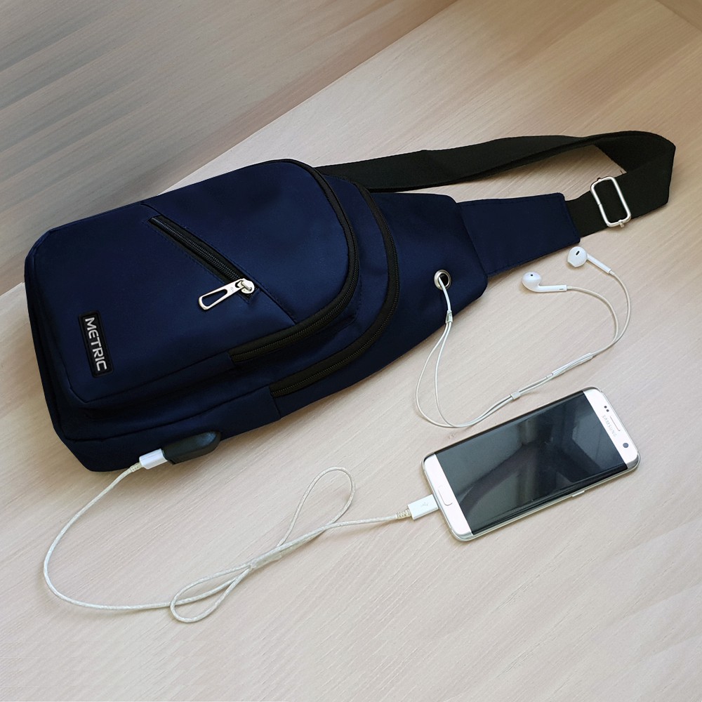 Jual 4.4 Gratis Ongkir Setiap Hari!! Tas Sling Bag USB PSC41 Tas ...