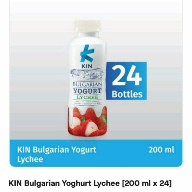 Jual KIN Bulgarian Yoghurt Leci | Shopee Indonesia