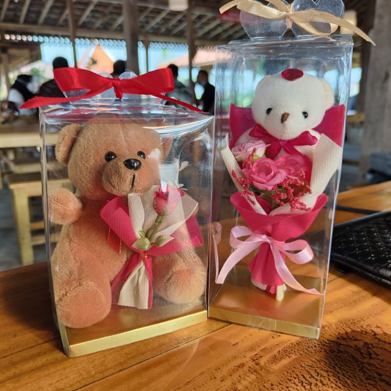 Jual Boneka bear mika free kartu ucapan buket bunga bear kado ulang ...