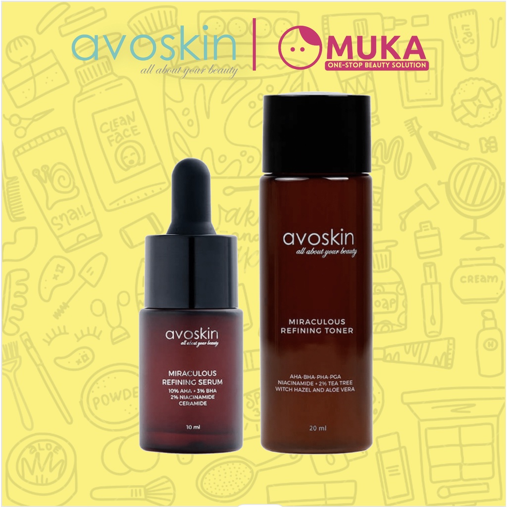 Jual AVOSKIN Miraculous Refining Series Travel Kit (Paket Skincare ...
