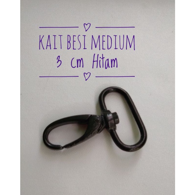 Jual Kait Besi Medium 3 cm Hitam | Shopee Indonesia