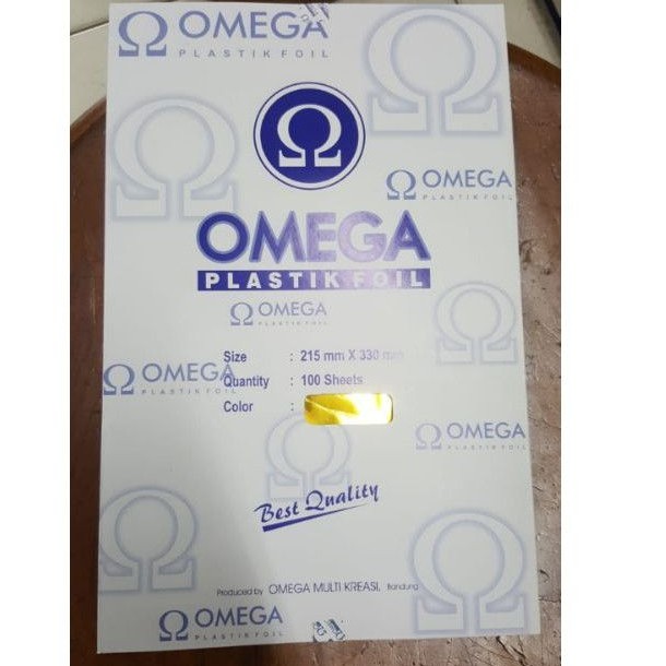 Jual Omega Foil Plastik Emas Silver Merah Biru Hijau F4 Omega Plastic ...