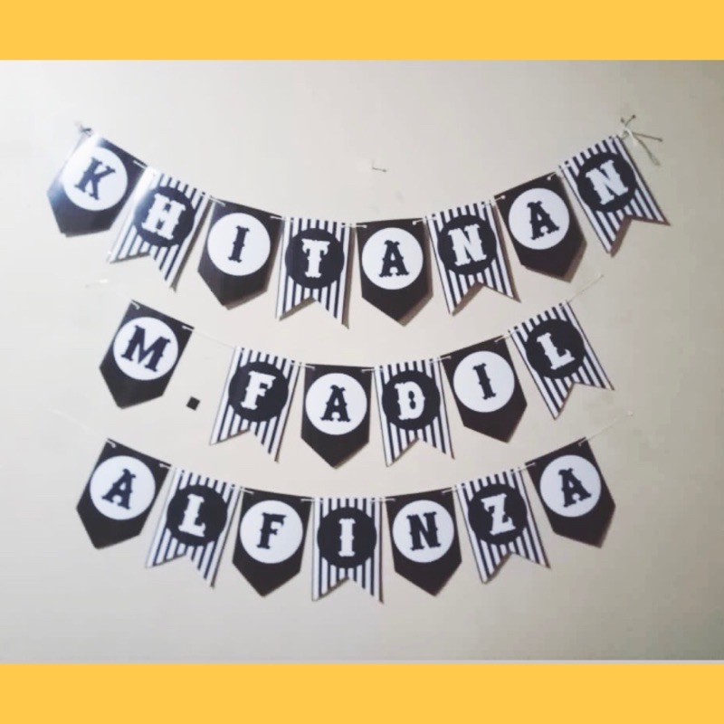 Jual CUSTOM banner buntingflag bendera tulisan sunatan khitan khitanan ...